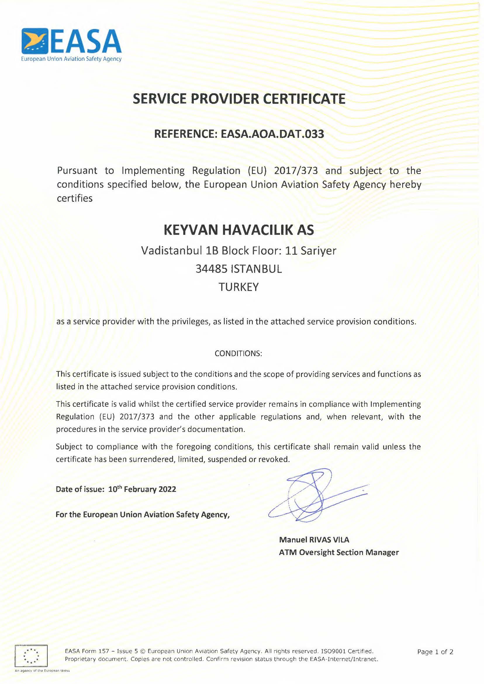 Quality - KEYVAN Aviation | Approved Aviation Data